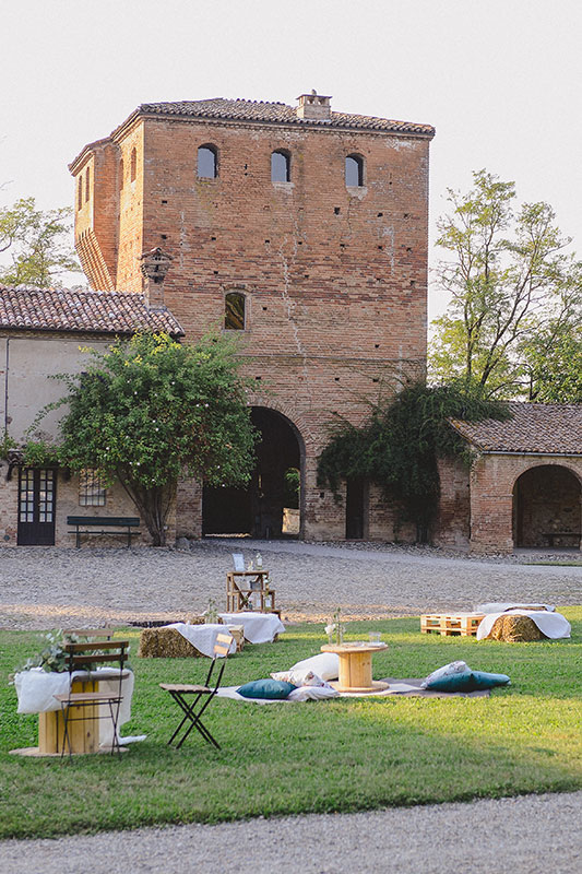 allestimento-castello-paderna-matrimonio-piacenza - Castello di Paderna
